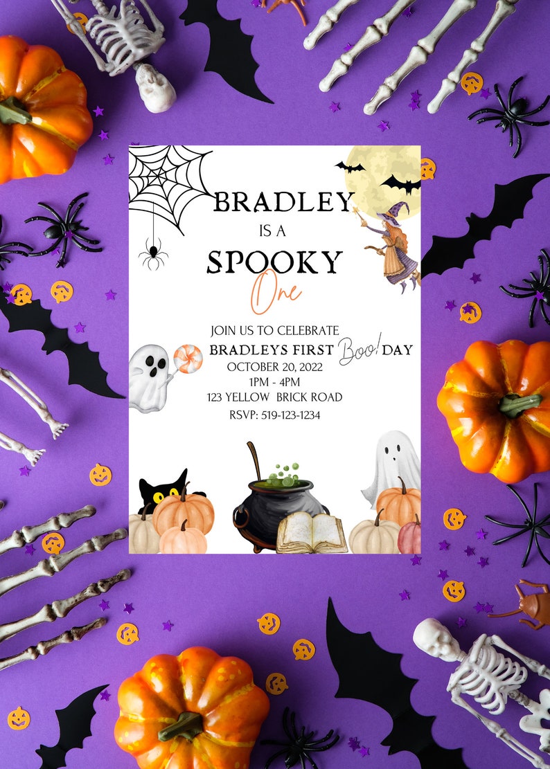 First Boo Day L Instant Digital Download L Editable Template L ...