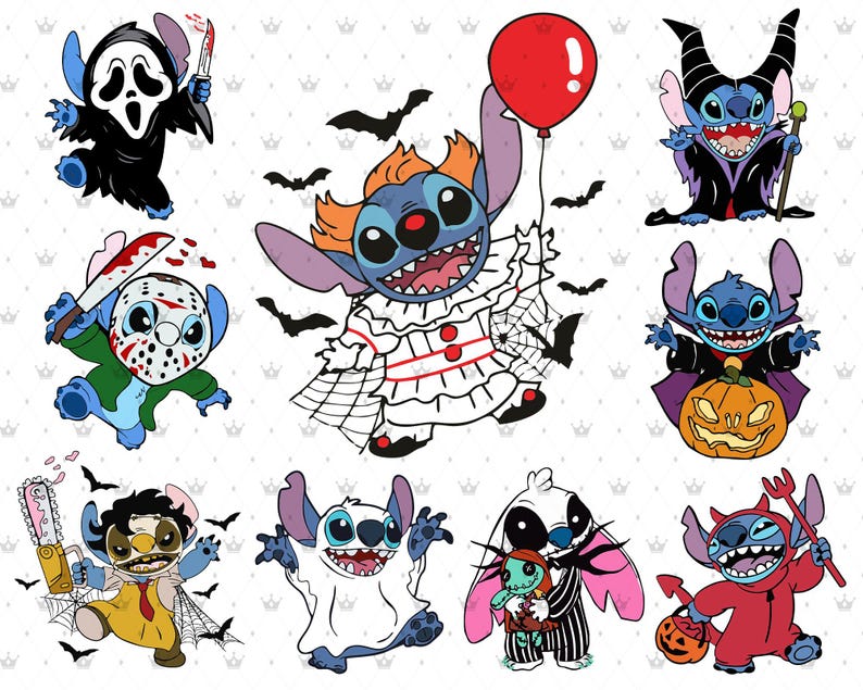 Stitch Halloween Png, Halloween Png, Trick or Treat Png, Spooky Vibes ...