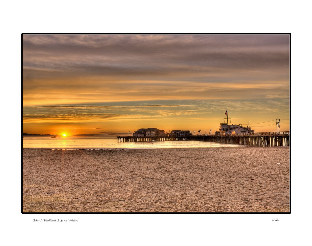 Santa Barbara Sterns Wharf: Santa Barbara Winter Solstice Sunrise Photo ...