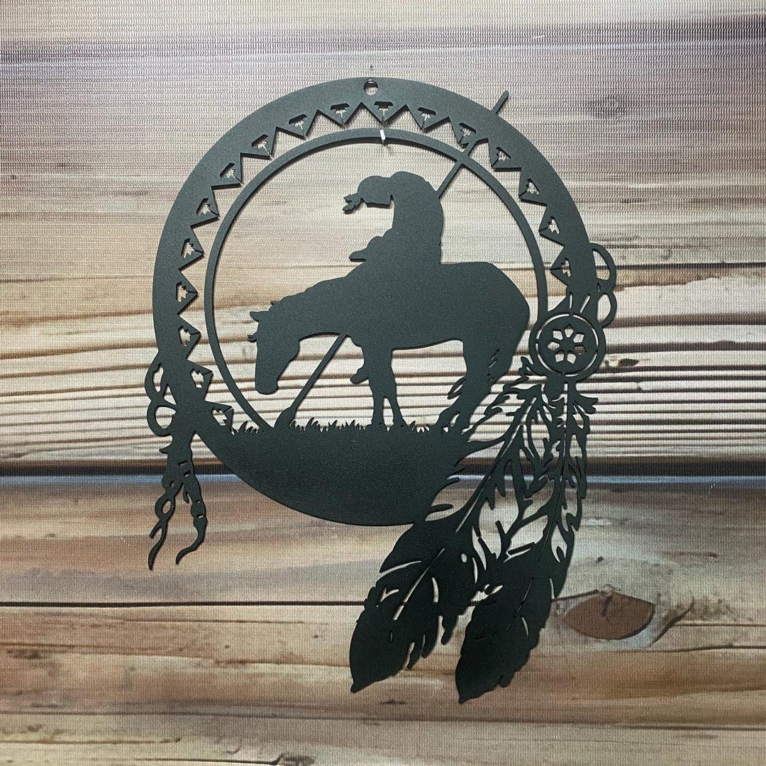 End of the Trail Metal Wall Art, End of the Trail Arrowhead Sign, End ...