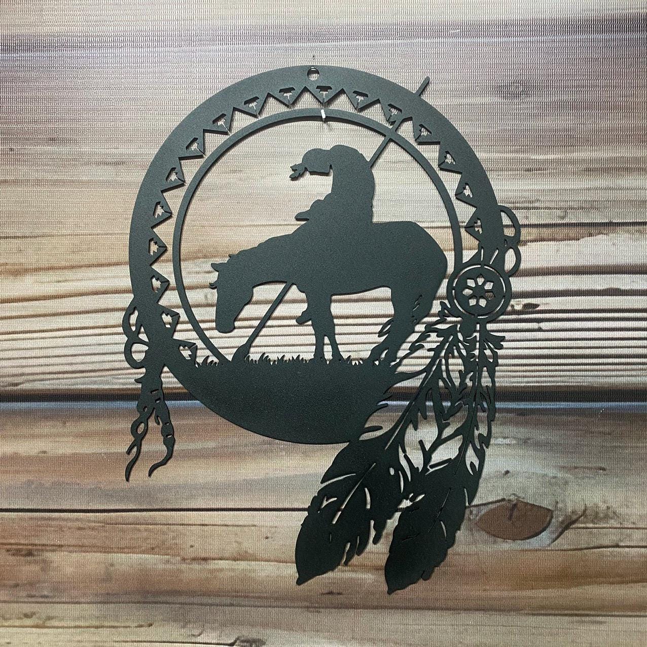 End of the Trail Metal Wall Art, End of the Trail Arrowhead Sign, End ...