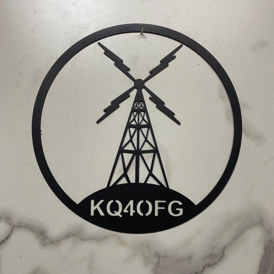 Custom Ham Radio Metal Wall Art Decor, Personalized Radio Operator ...