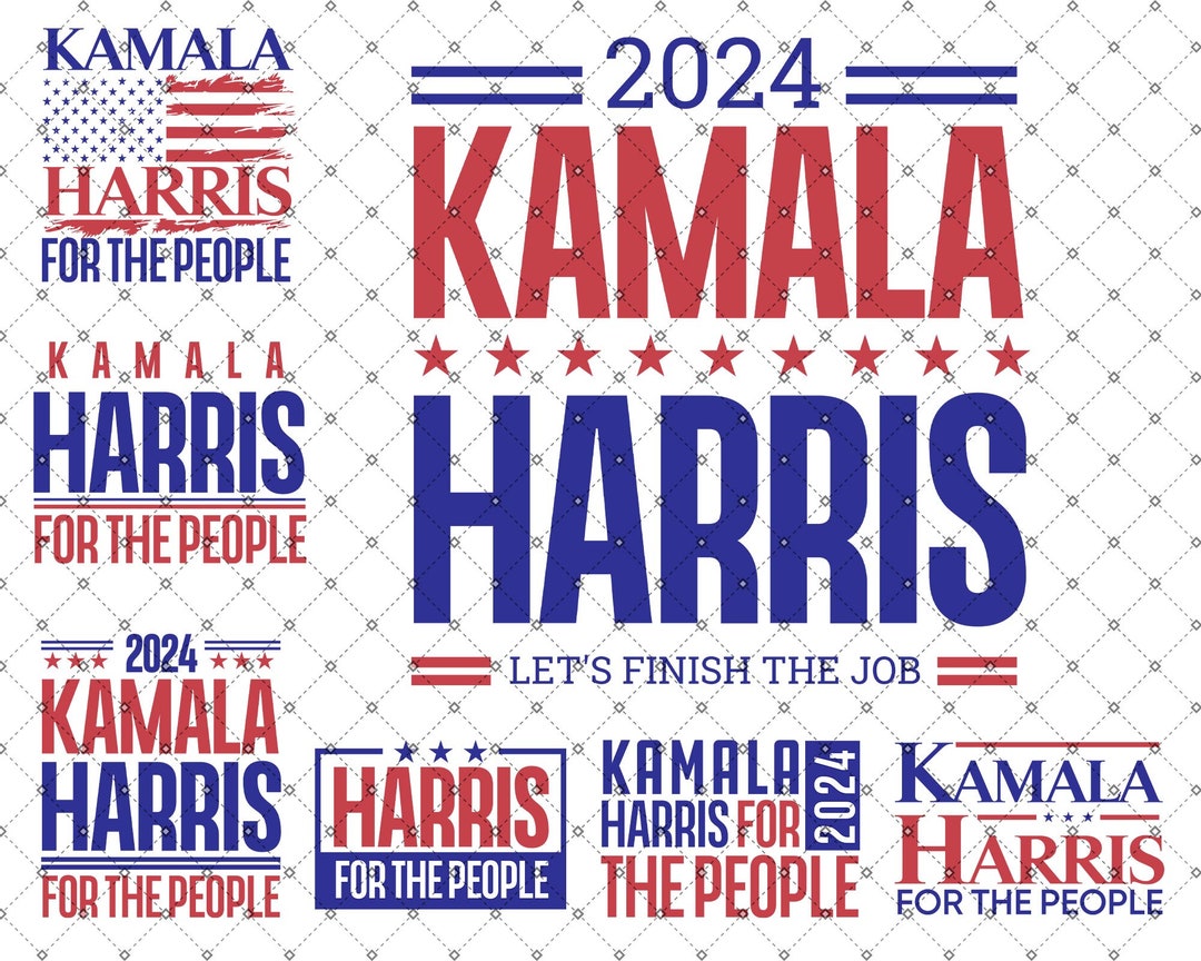 Kamala Harris 2024 Png Bundle, Kamala Harris for President Png, Harris ...