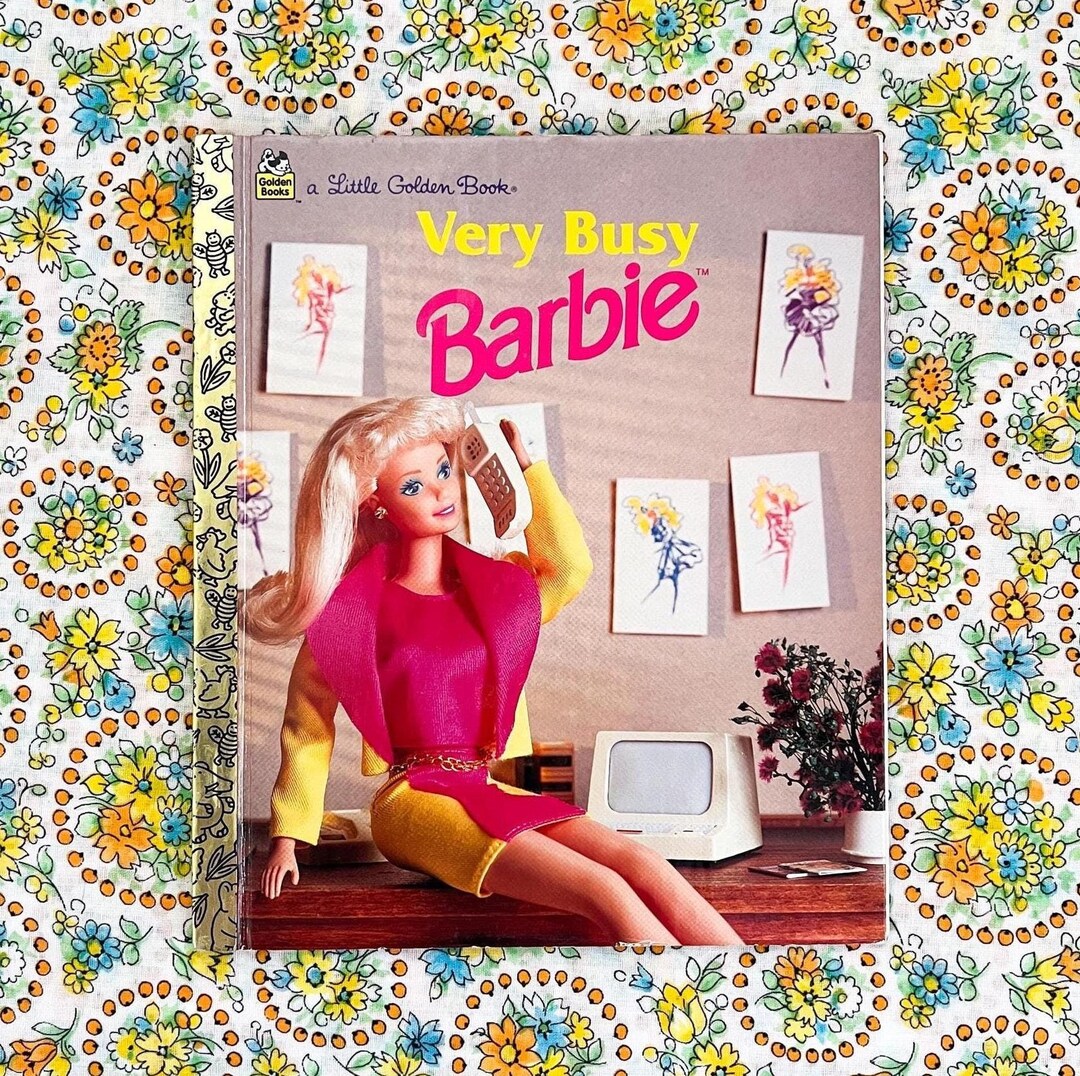 Vintage Very Busy Barbie 90s A Little Golden Book Great Condition - Etsy