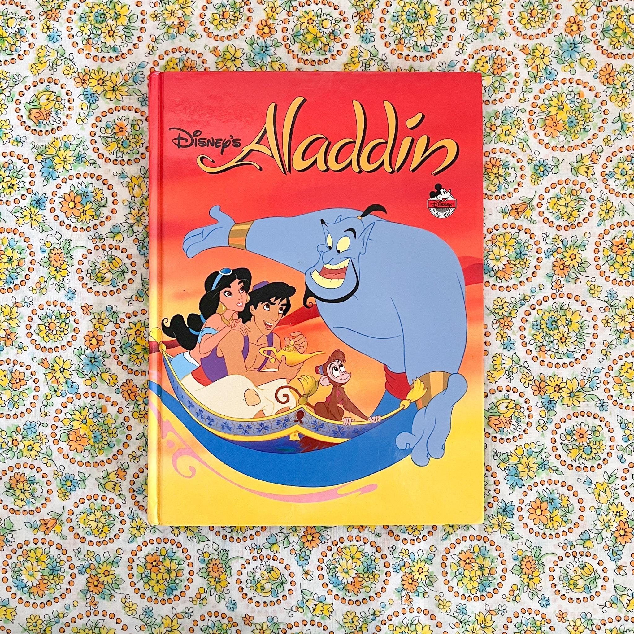 Vintage Aladdin Large Happy Time Book 1992 Walt Disney Good Condition ...