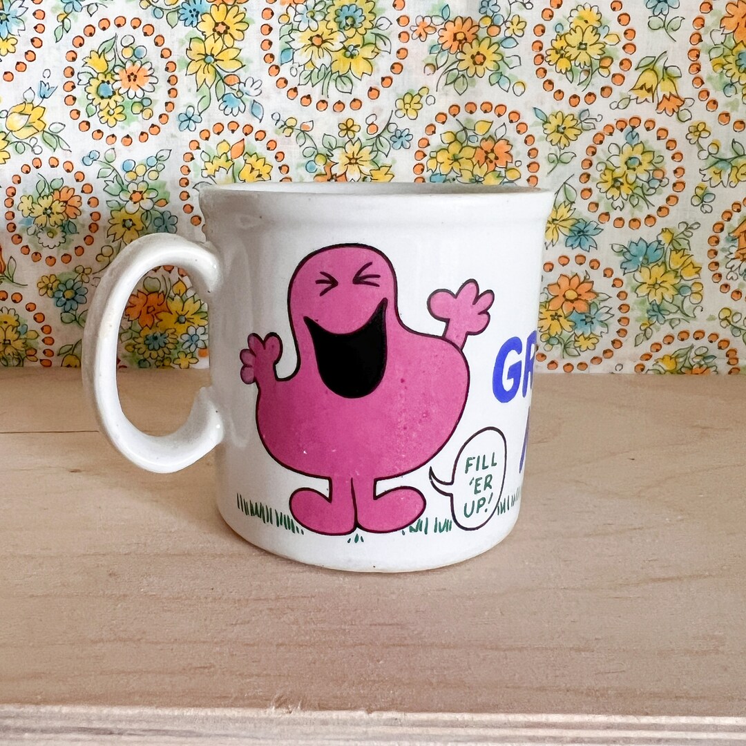 Vintage Mr Greedy Mr Men Mug Cup Roger Hargreaves Children's Mug ...