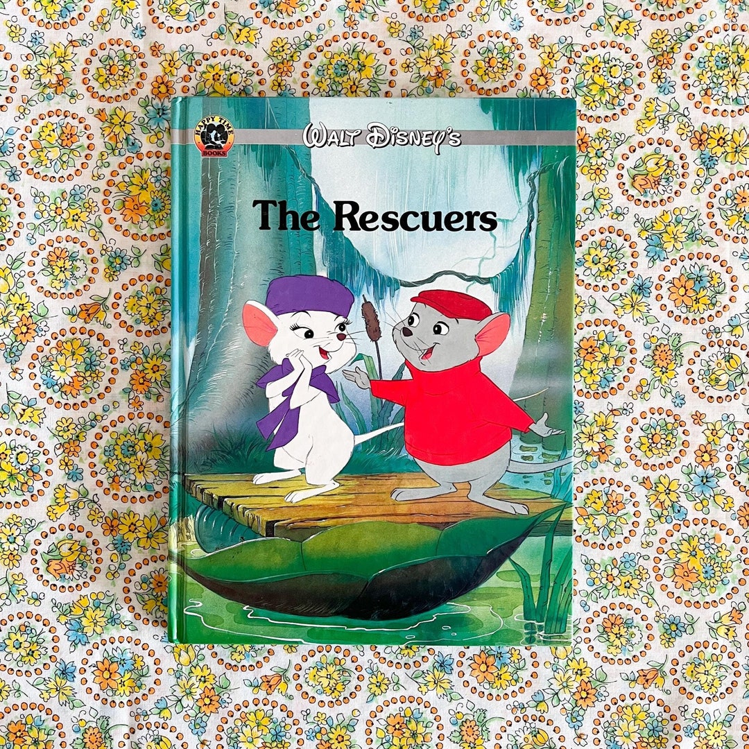 Vintage the Rescuers Large Book 1989 Happy Time Books Walt Disney Good ...