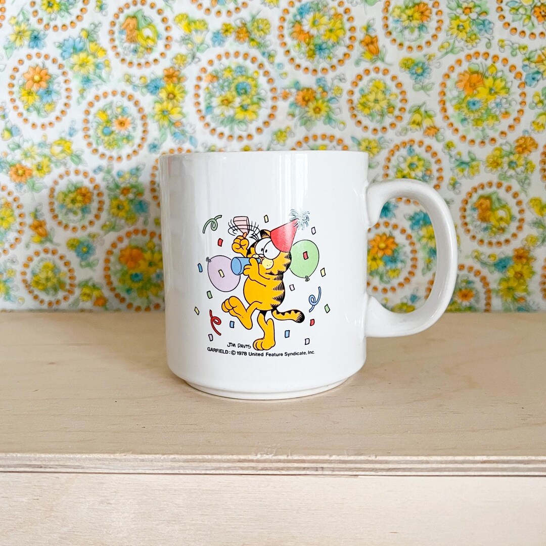 Vintage Garfield Birthday Mug Congratulations or Celebration Official ...