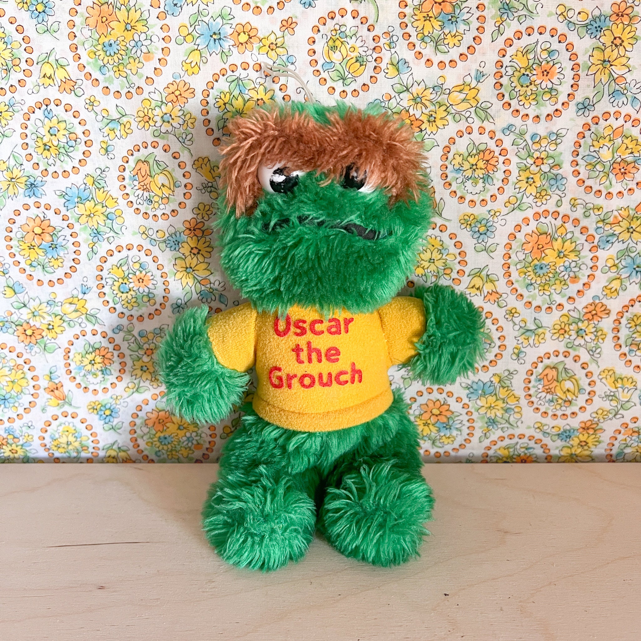 Vintage Oscar the Grouch 1980s Soft Toy Sesame Street Jim Henson Plush ...