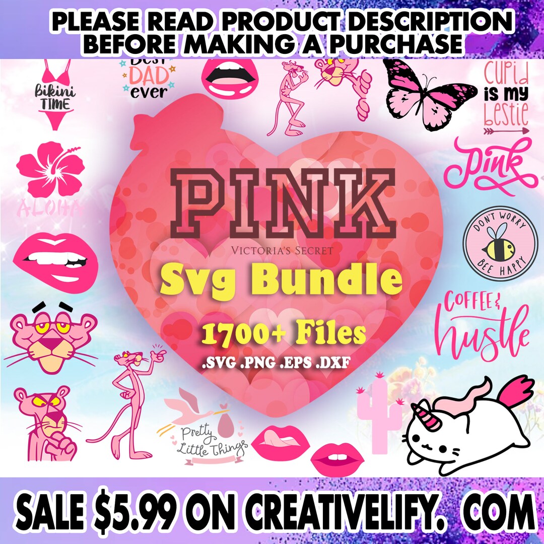 Love of Pink SVG Bundle, Pink Nation Svg, A Pink Dog Svg, Pink Svg ...