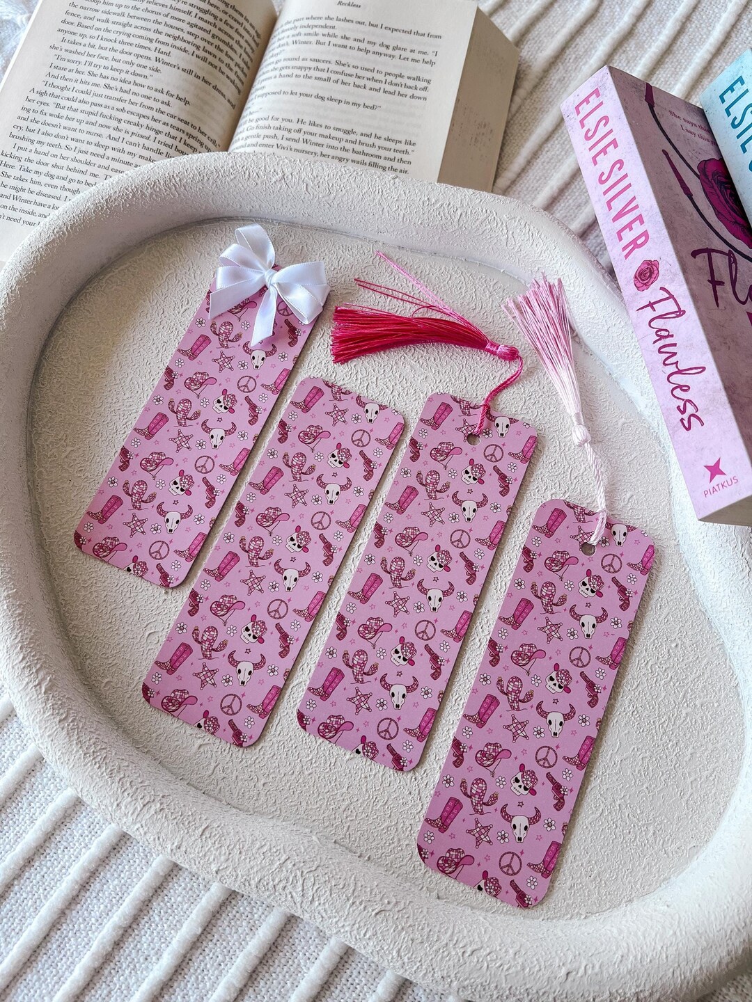 Disco Cowboy Bookmark | Cowboy Romance Reader | Gift for Book Lover ...
