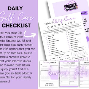 Editable Daily Checklist | Instant Download | Printable PDF ...