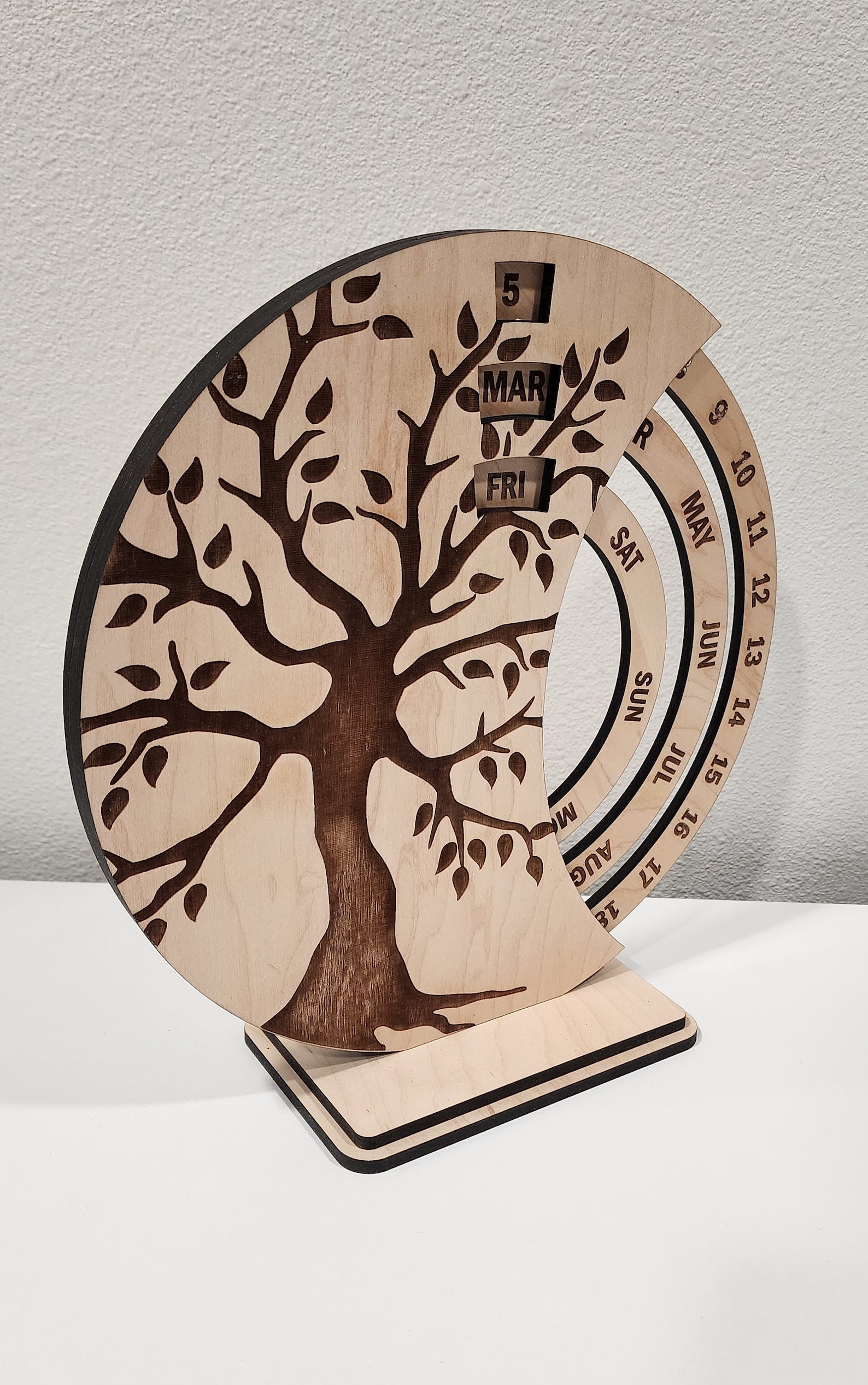 Tree Forever Calendar, Perpetual Calendar, Any Year Wooden Calendar - Etsy