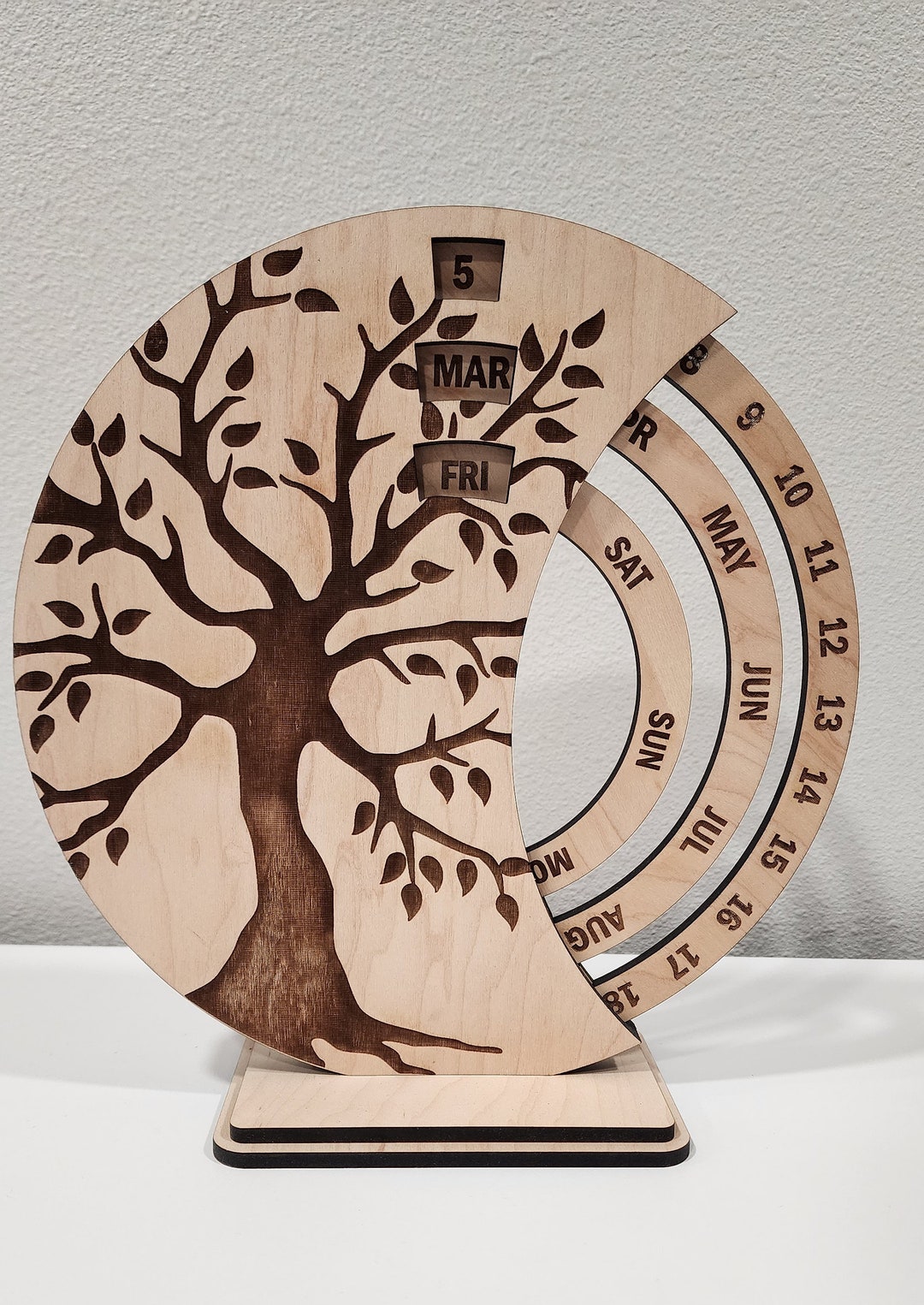 Tree Forever Calendar, Perpetual Calendar, Any Year Wooden Calendar - Etsy