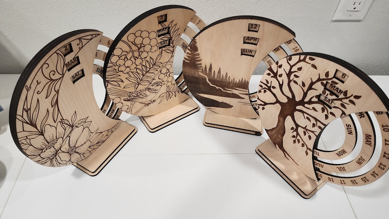Tree Forever Calendar, Perpetual Calendar, Any Year Wooden Calendar - Etsy