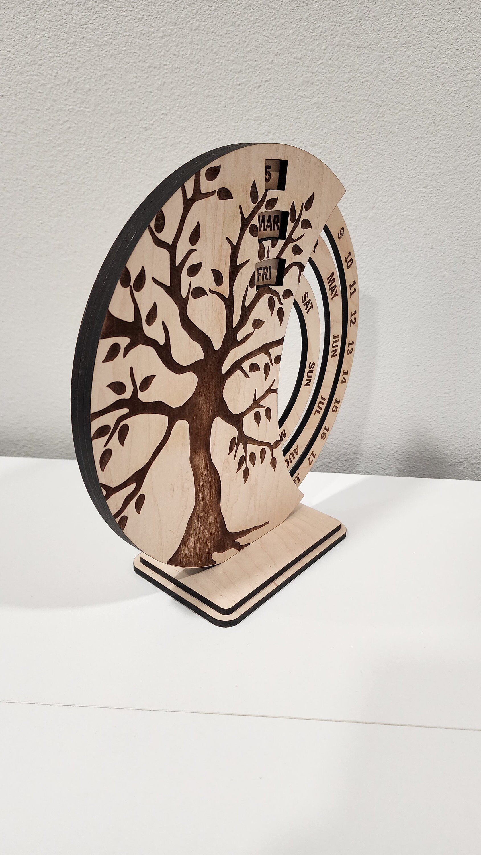 Tree Forever Calendar, Perpetual Calendar, Any Year Wooden Calendar - Etsy