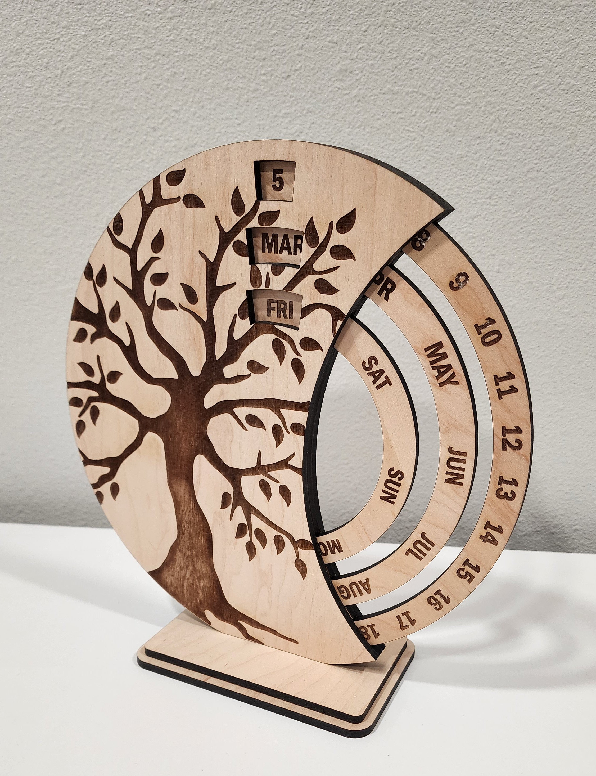 Tree Forever Calendar, Perpetual Calendar, Any Year Wooden Calendar - Etsy