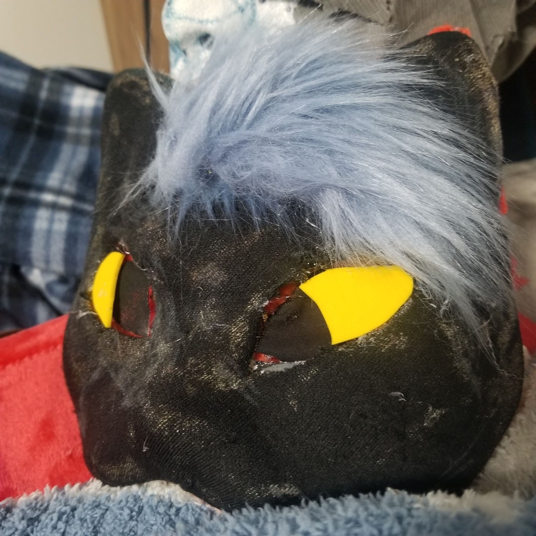 Moon : Therian Cat Furry Dino Mask - Etsy