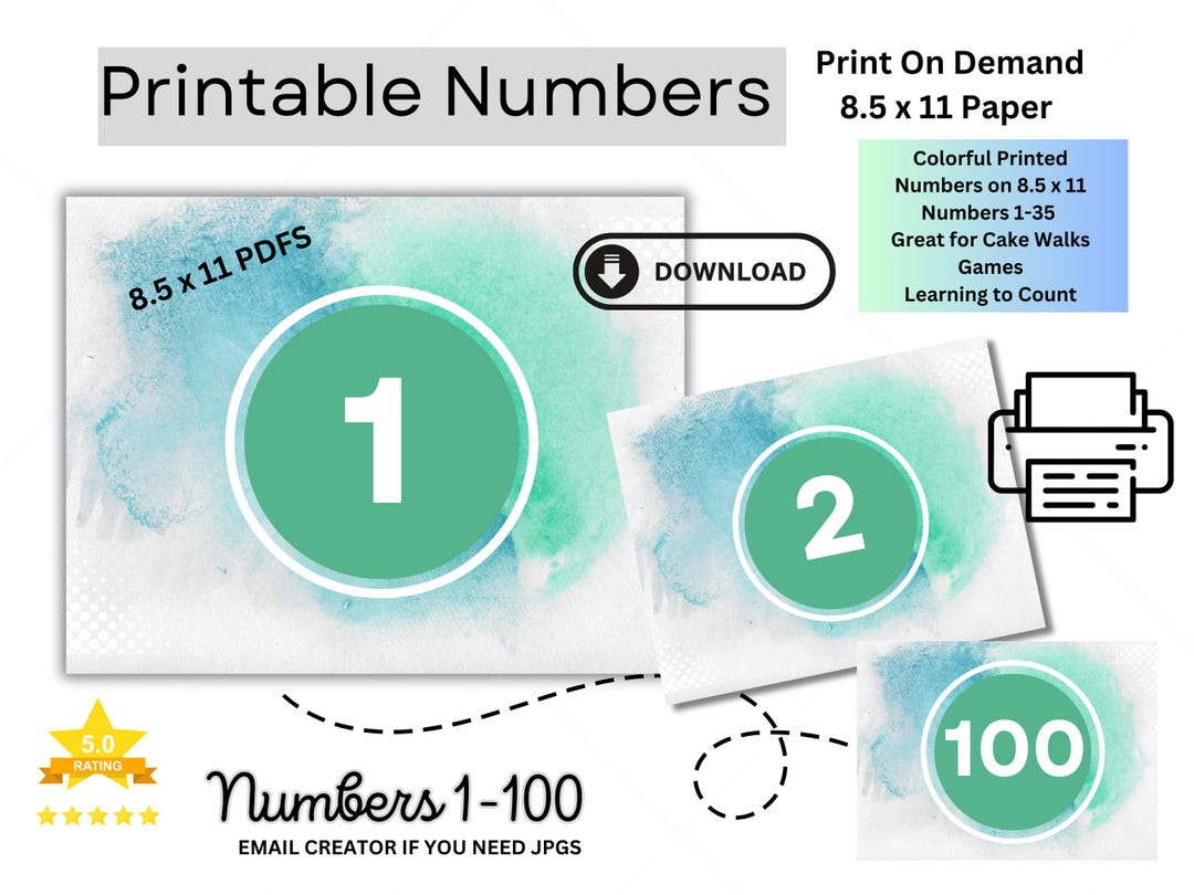 Classroom Numbers for Cake Walk or Other Games for Numbers and Learning ...
