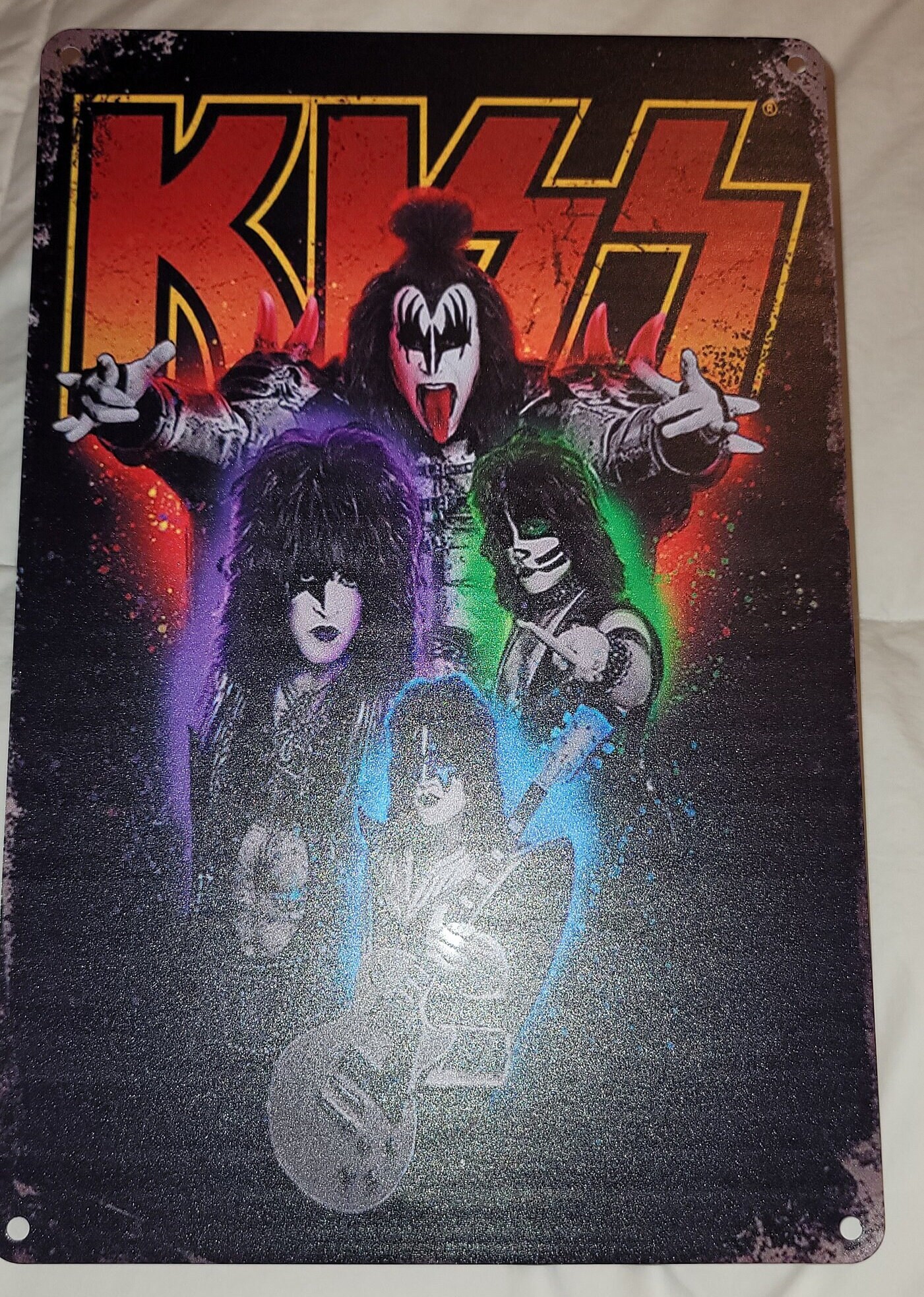 12 " X 8" KISS METAL SIGN - Etsy