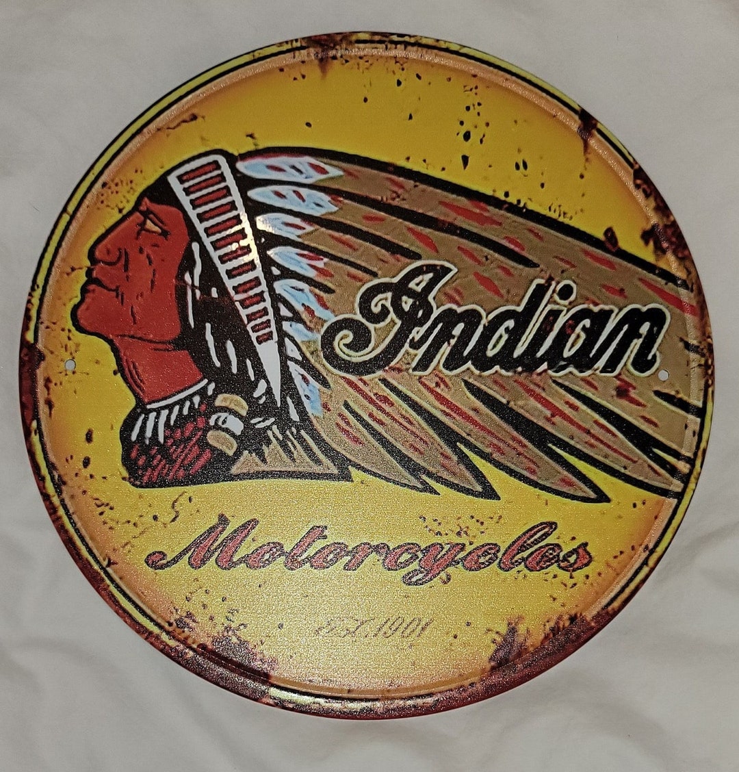 8 Indian Motorcycle Metal Sign - Etsy