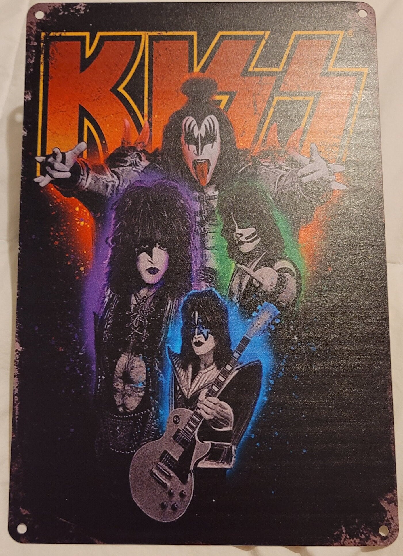 12 " X 8" KISS METAL SIGN - Etsy