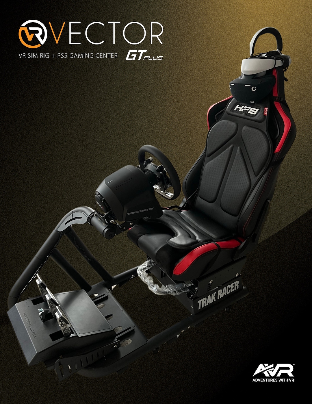 Vector GT+ Haptic VR Racing Sim Rig & PS5 Gaming Center - No Gaming ...