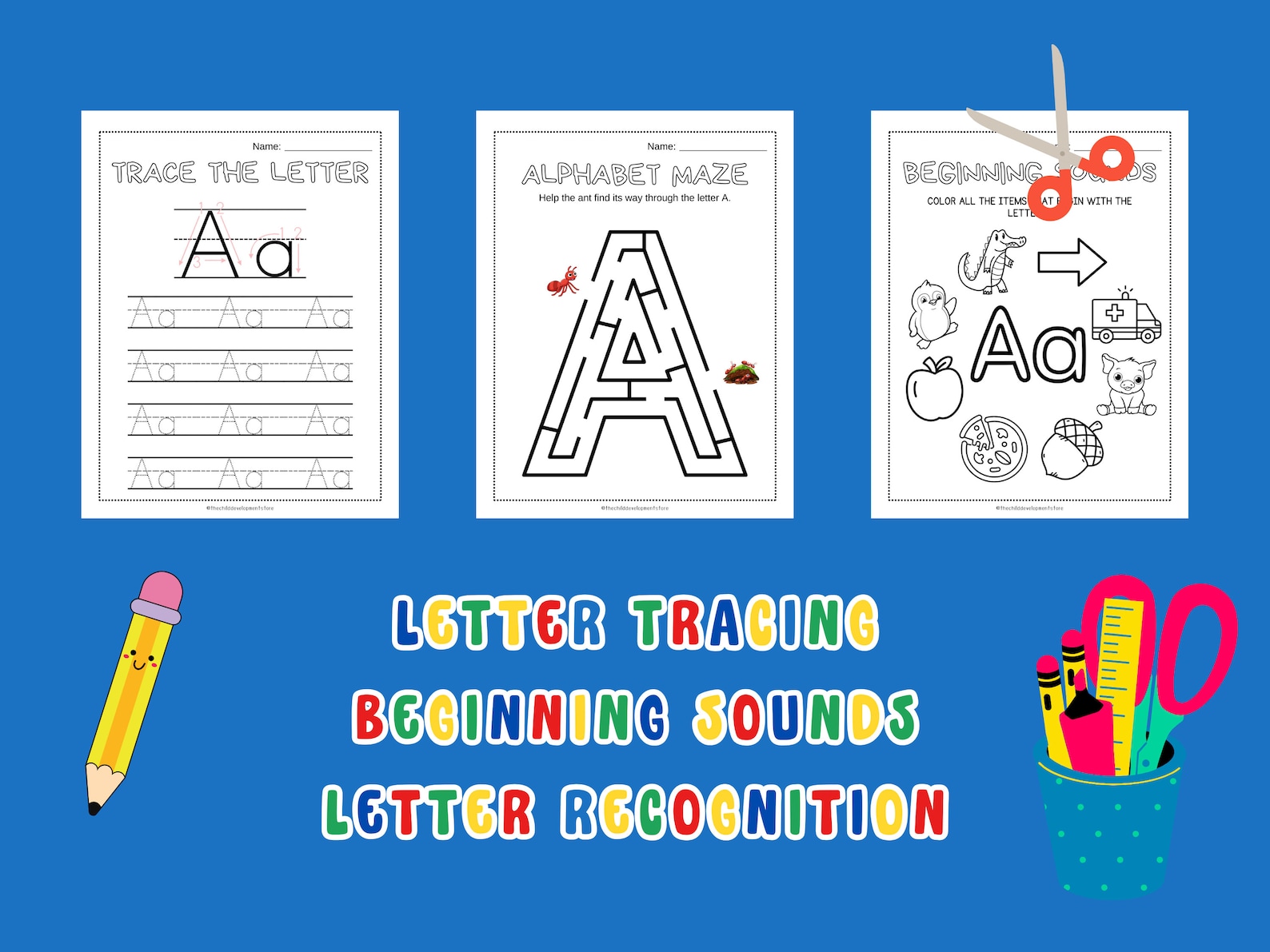 Preschool Activities for Early Learners Letter Practice Workbook for ...