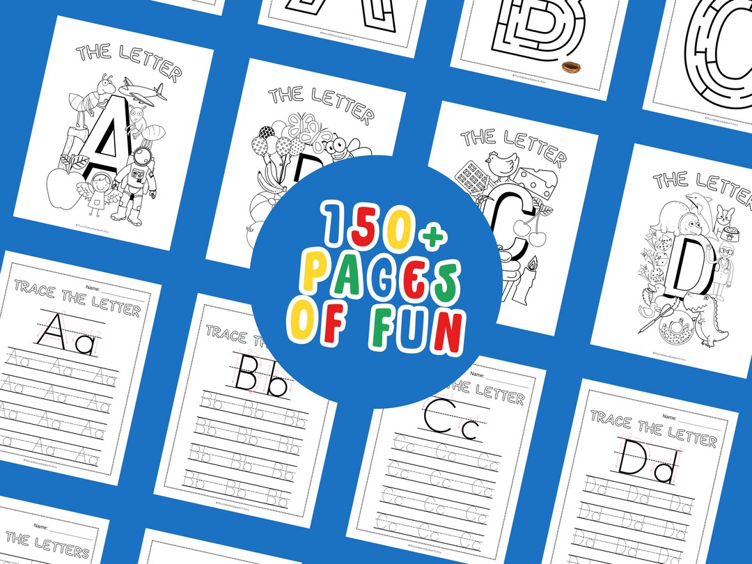 Preschool Activities for Early Learners Letter Practice Workbook for ...