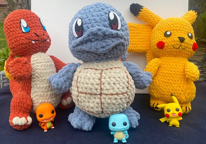 Pokémon Plush 1416 Tall Handmade Crochet Stuffed Pokémon Large Stuffed ...