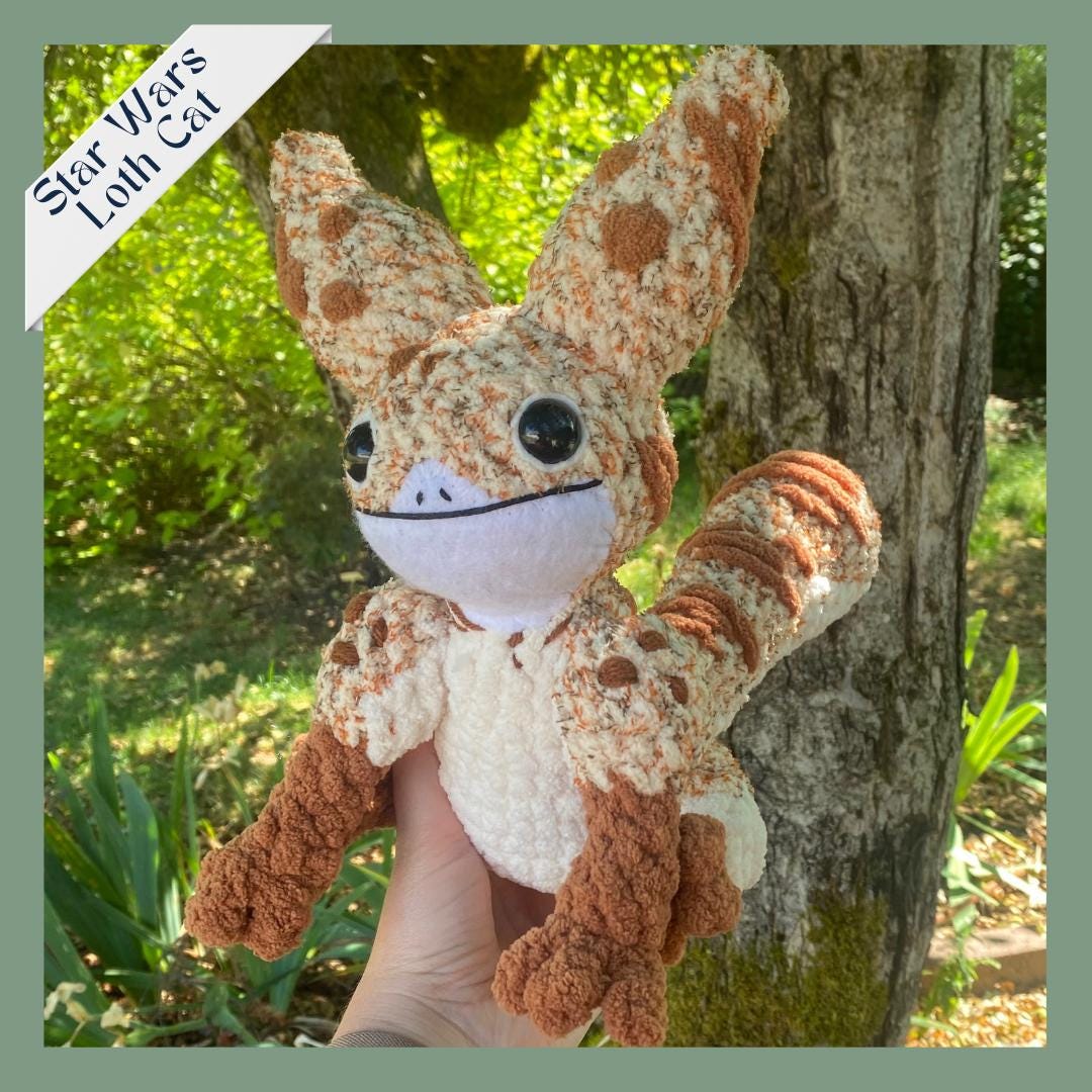 Crochet LOTH CAT Plush | Handmade Space Kitty, Stuffed Amigurumi (10 ...