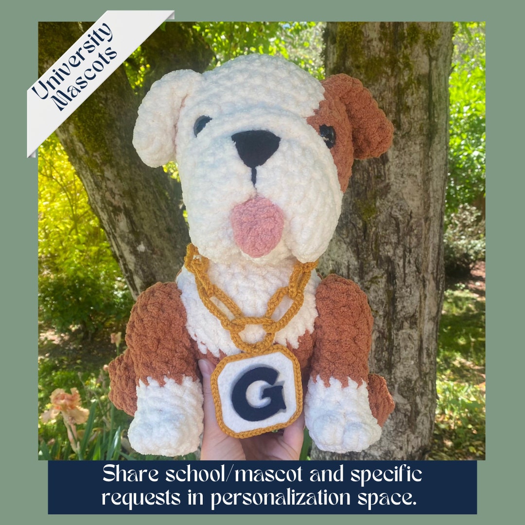 College Mascot Crochet Plush | Graduation Gift Plush | University ...