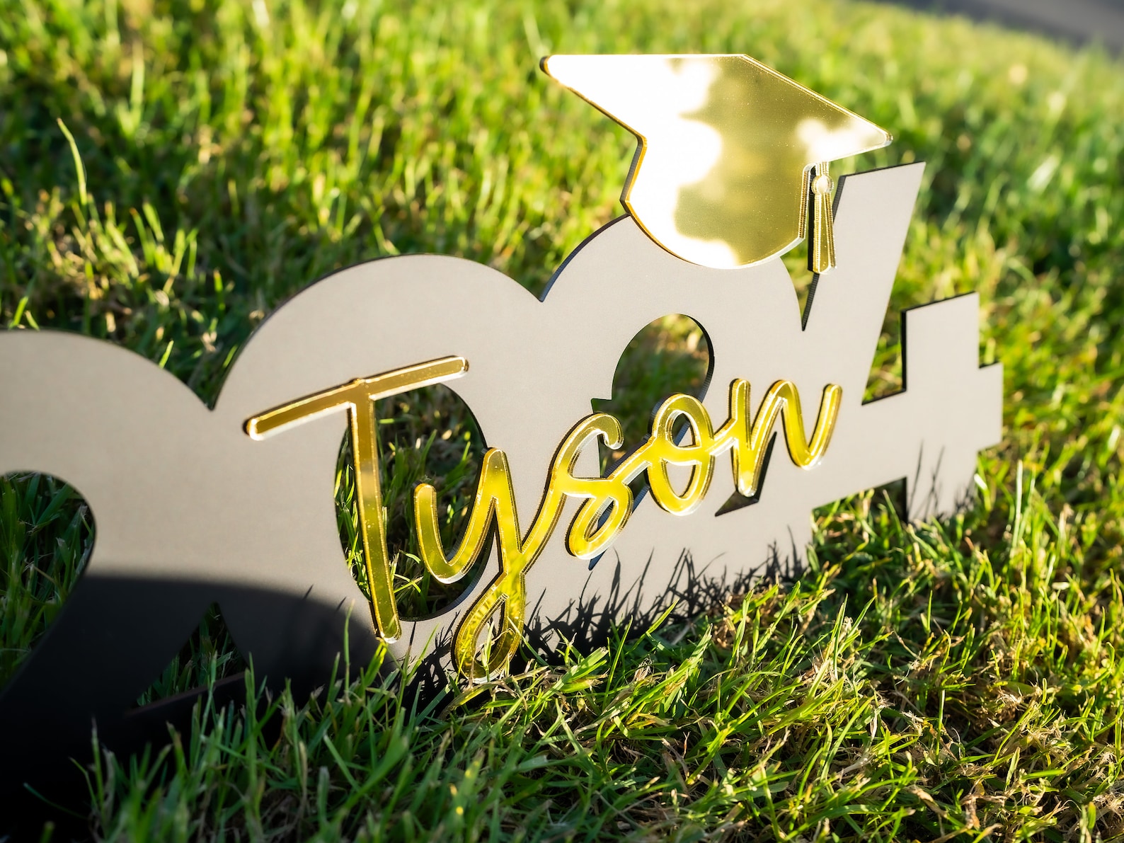 2025 Mirrored Acrylic Grad Name Sign | Senior Pictures Photo Prop Decor ...