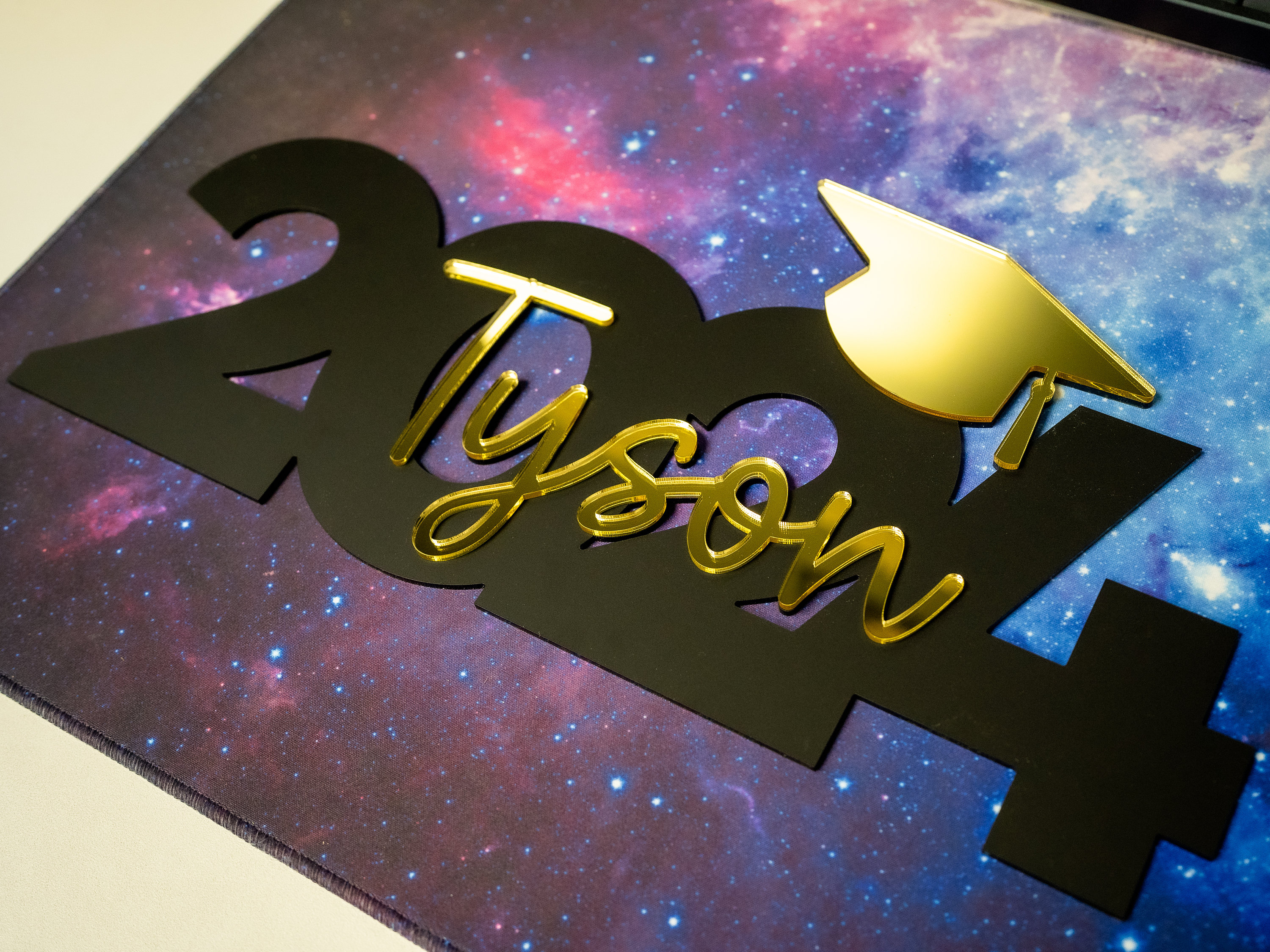 2025 Mirrored Acrylic Grad Name Sign | Senior Pictures Photo Prop Decor ...