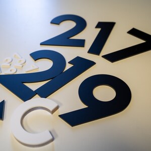 Matte Acrylic Letter Number for Art and Craft | Free 3M Adhesive ...