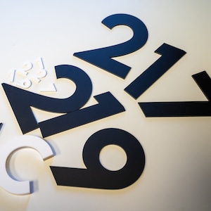 Matte Acrylic Letter Number for Art and Craft | Free 3M Adhesive ...