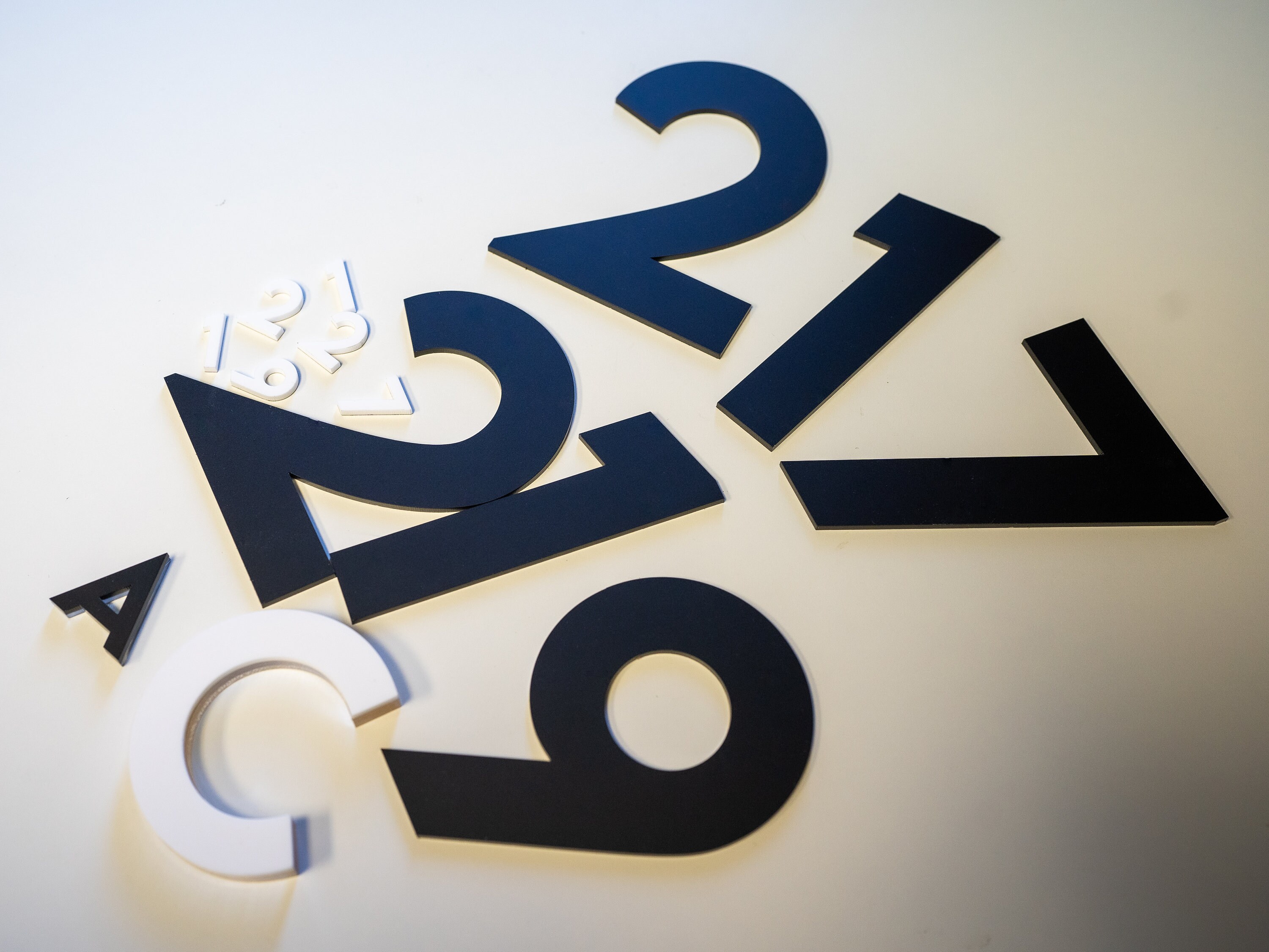 Matte Acrylic Letter Number for Art and Craft Free 3M Adhesive Backing ...