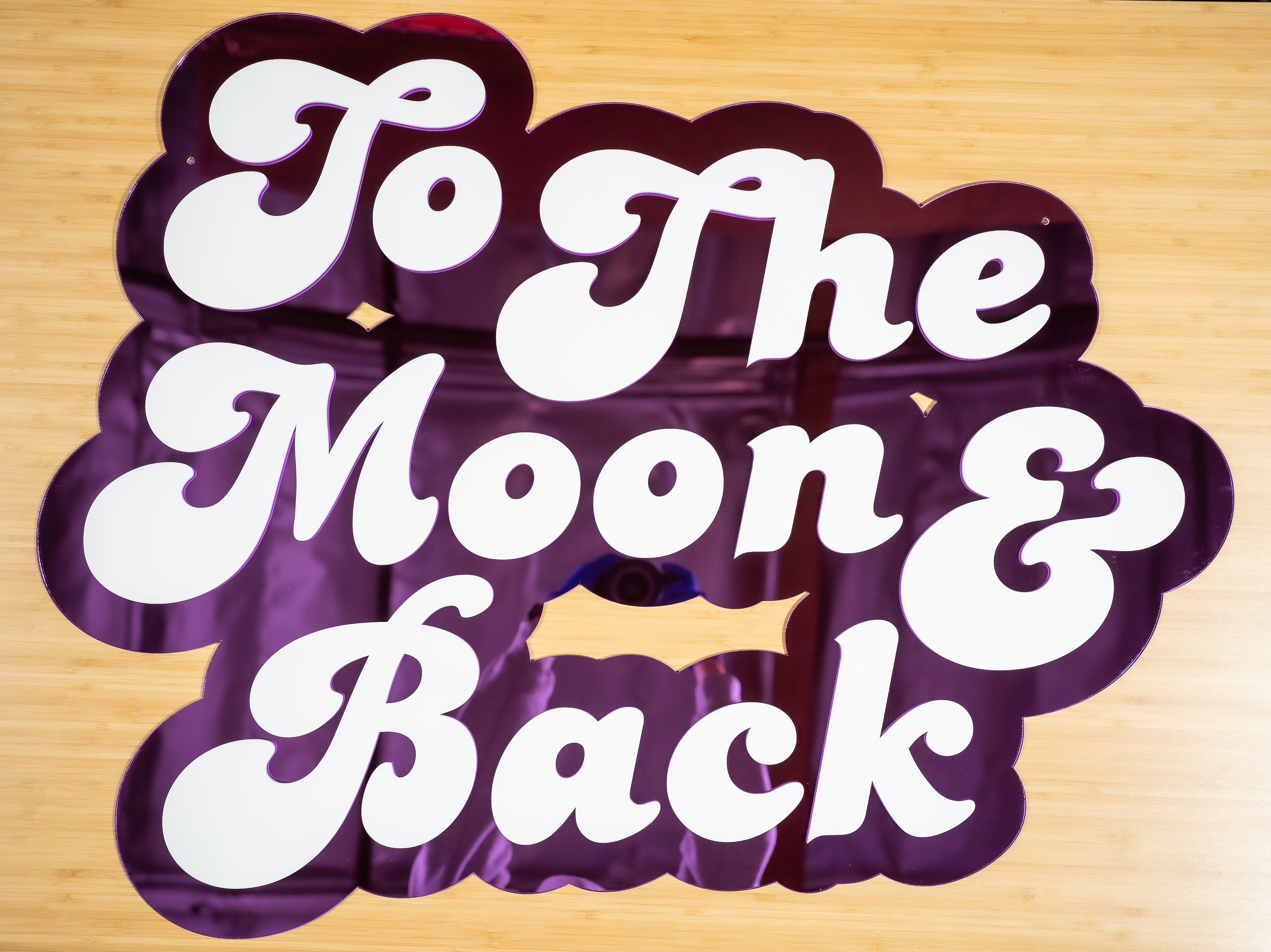 Acrylic Name Sign Double Two Tone Personalized Custom Mirror Name Word ...