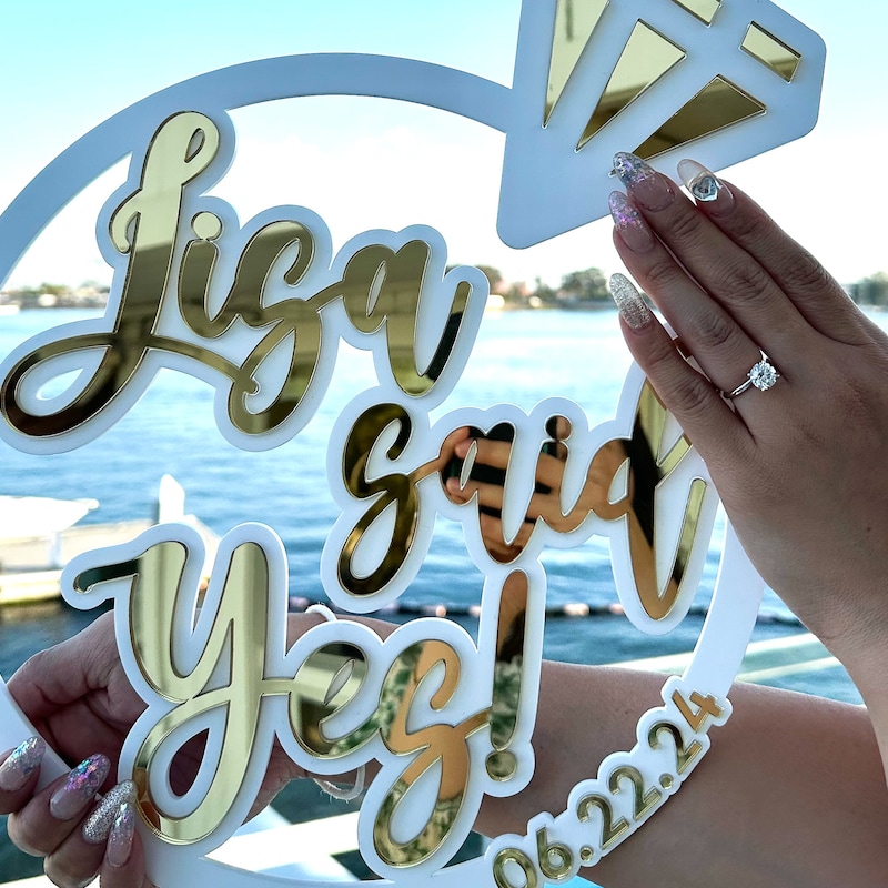 She Said Yes Banner - Etsy