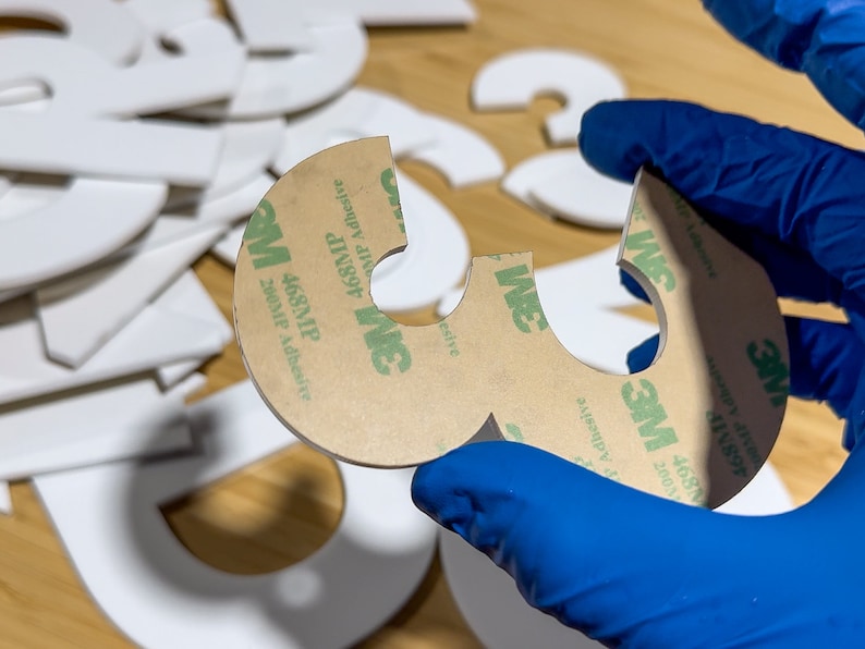 Matte Acrylic Letter Number for Art and Craft | Free 3M Adhesive ...
