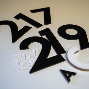 Matte Acrylic Letter Number for Art and Craft | Free 3M Adhesive ...