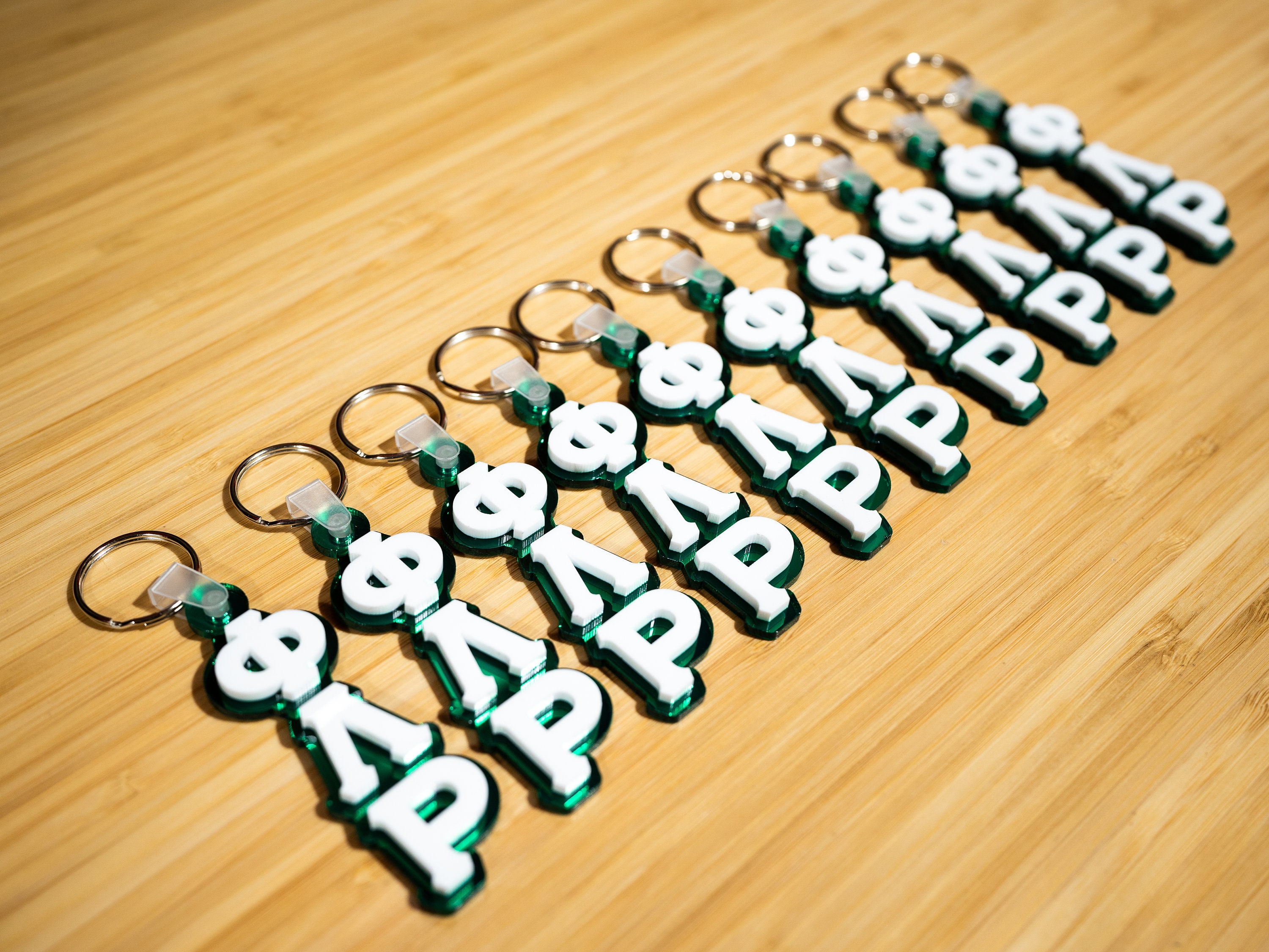 Customized Acrylic Greek Paddle Keychain Greek Keychains Greek Key Fob ...