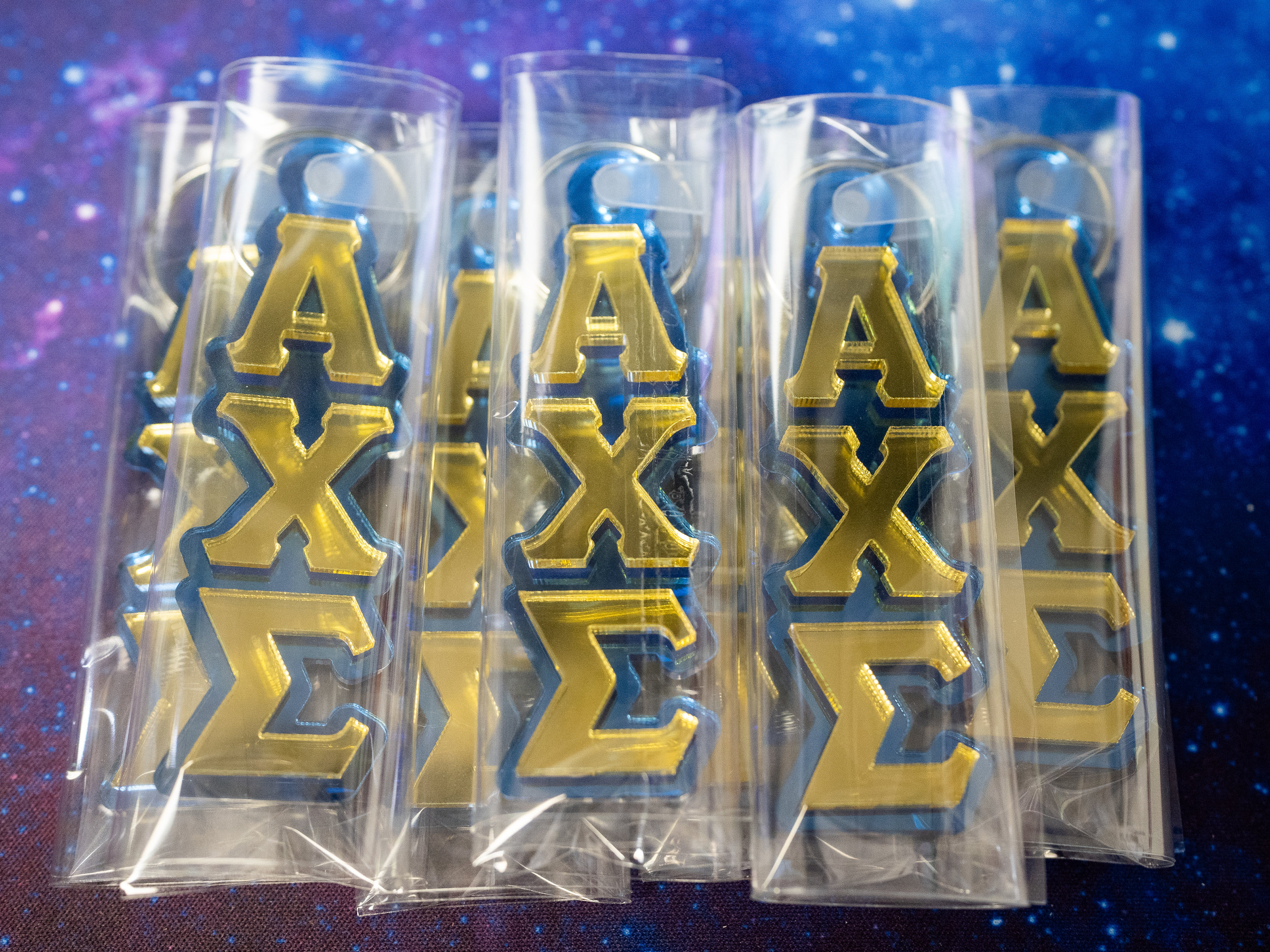 Customized Acrylic Greek Paddle Keychain Greek Keychains Greek Key Fob ...