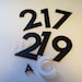 Matte Acrylic Letter Number for Art and Craft | Free 3M Adhesive ...