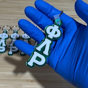 Customized Acrylic Greek Paddle Keychain | Greek Keychains | Greek Key ...