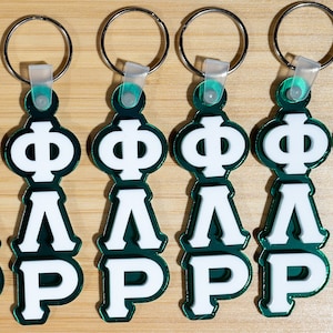 Customized Acrylic Greek Paddle Keychain | Greek Keychains | Greek Key ...