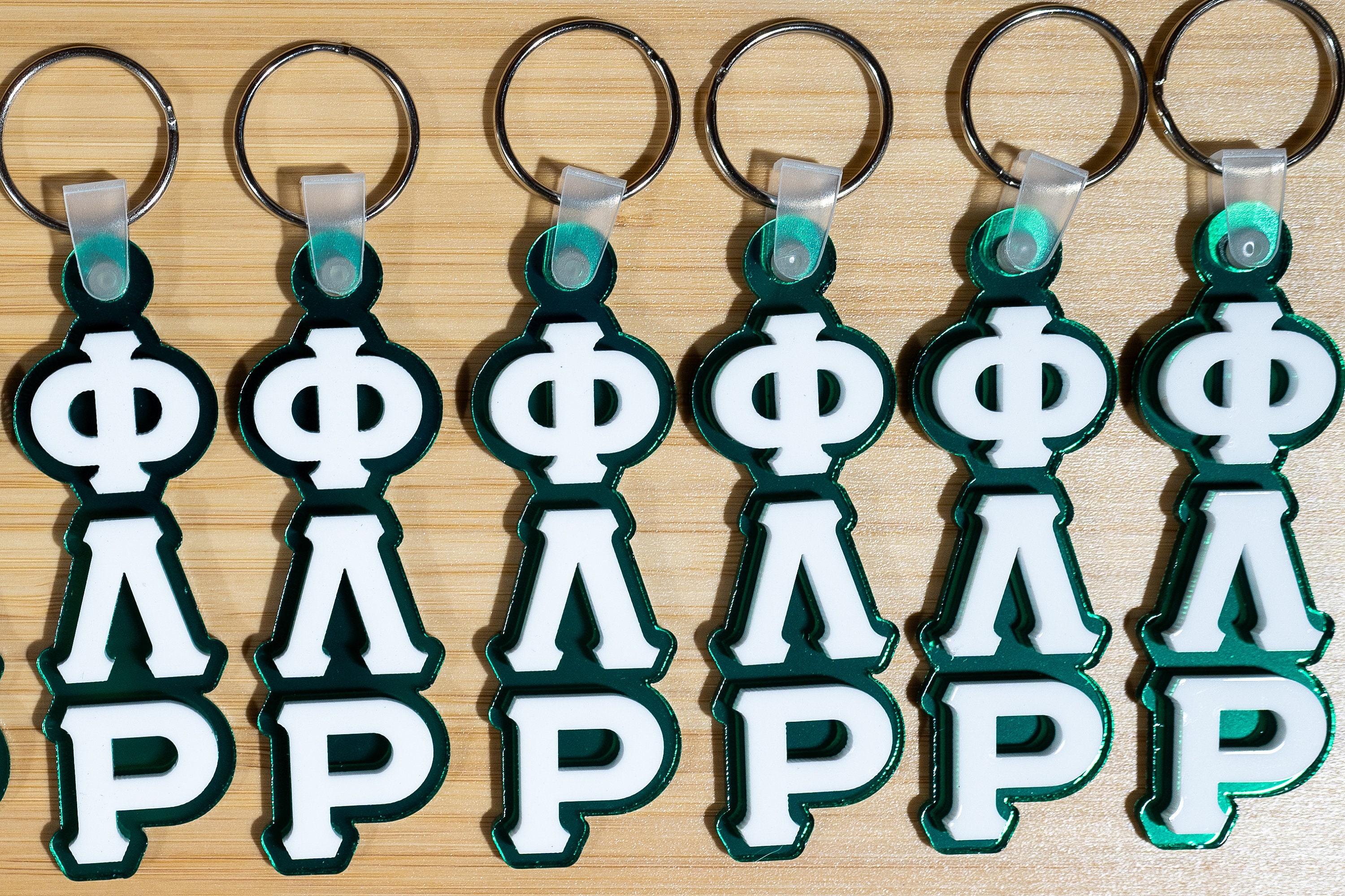 Customized Acrylic Greek Paddle Keychain Greek Keychains Greek Key Fob ...