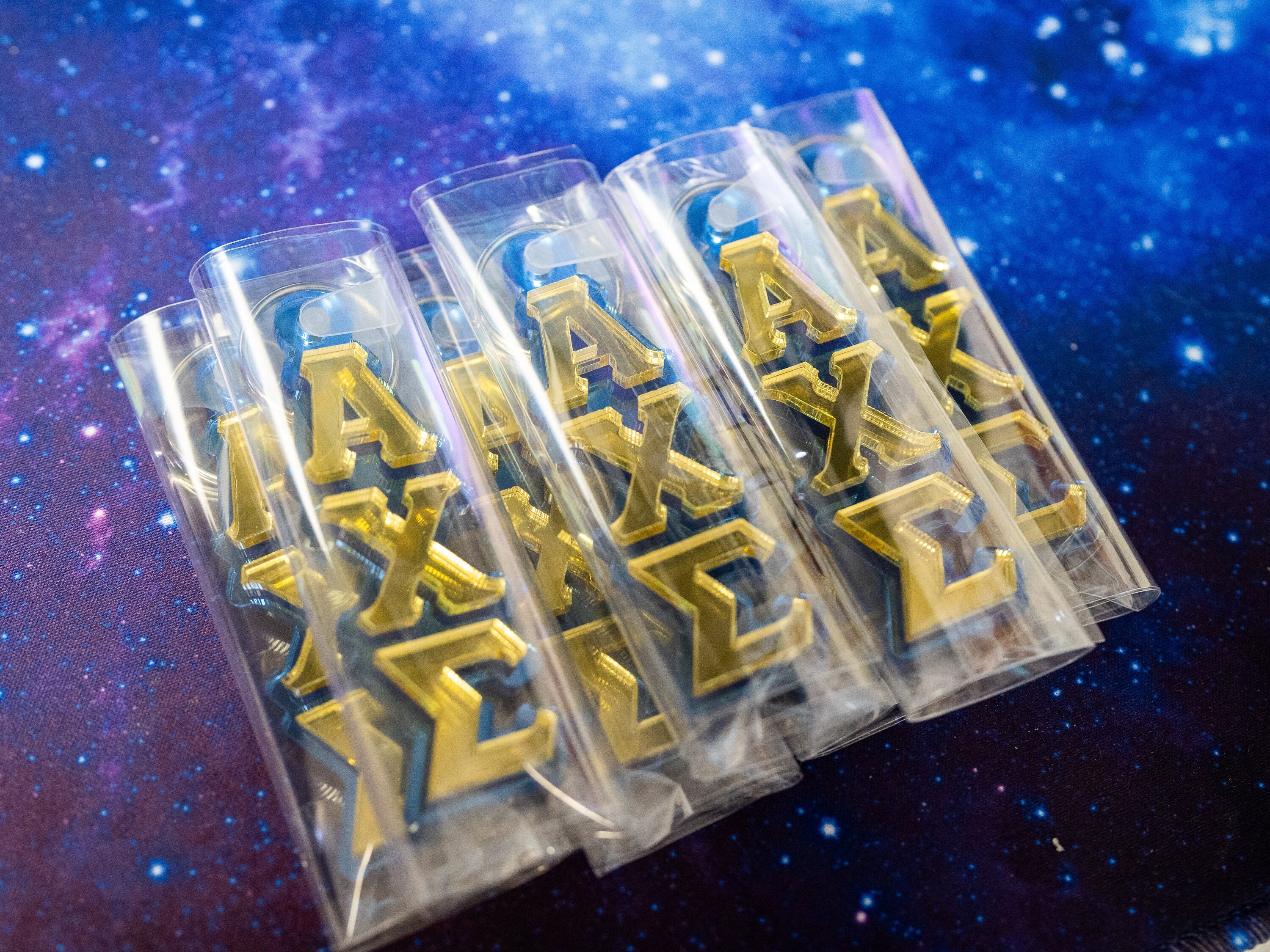 Customized Acrylic Greek Paddle Keychain Greek Keychains Greek Key Fob ...