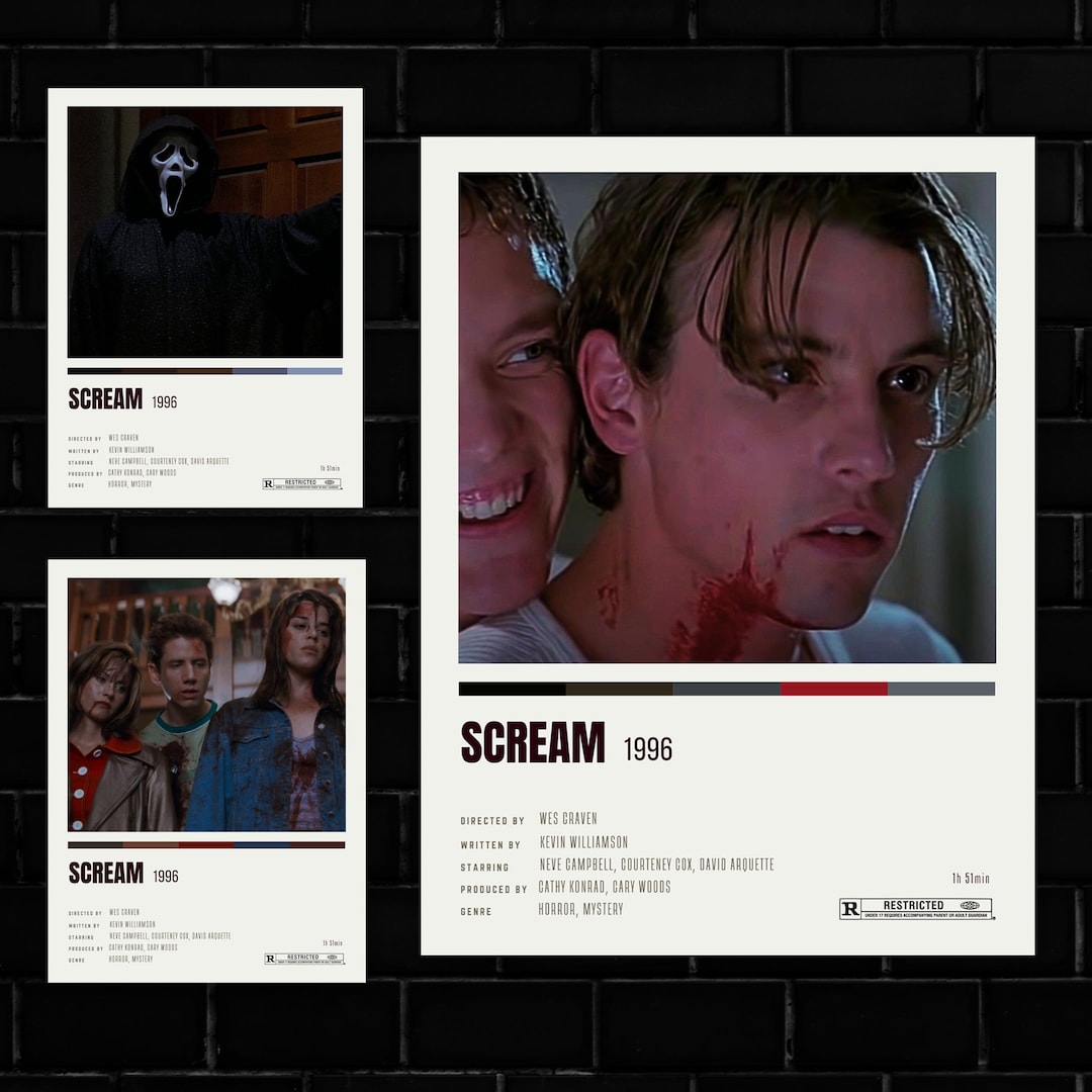 Scream (1996) Alternative Poster - 3 Options - Etsy