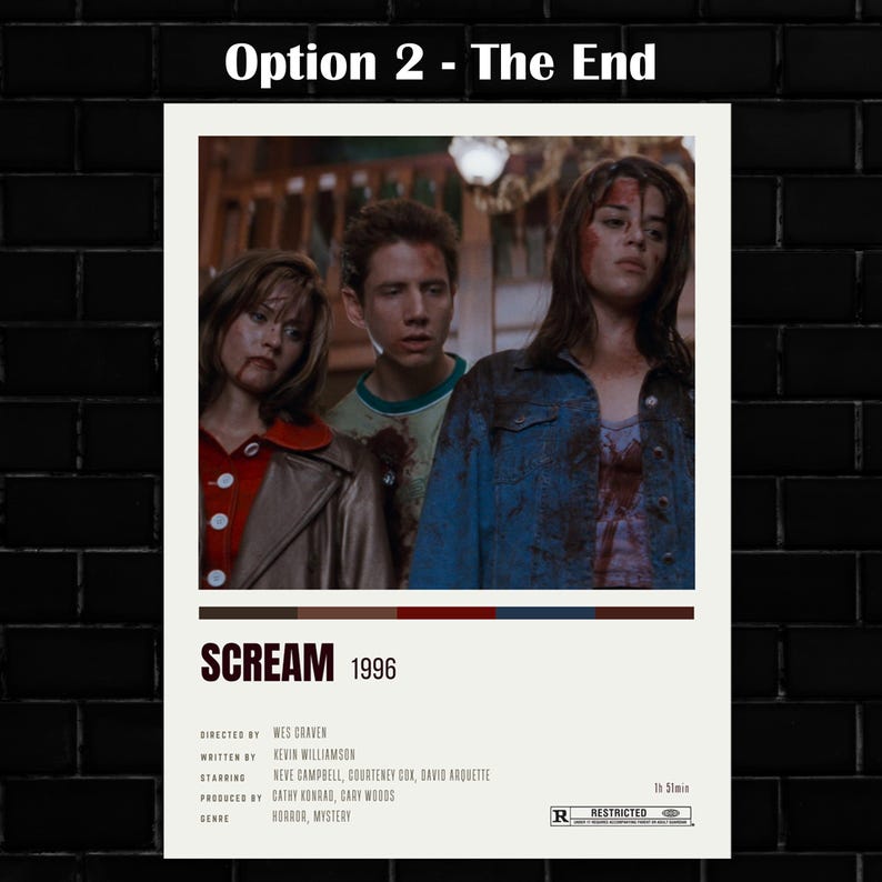 Scream (1996) Alternative Poster - 3 Options - Etsy
